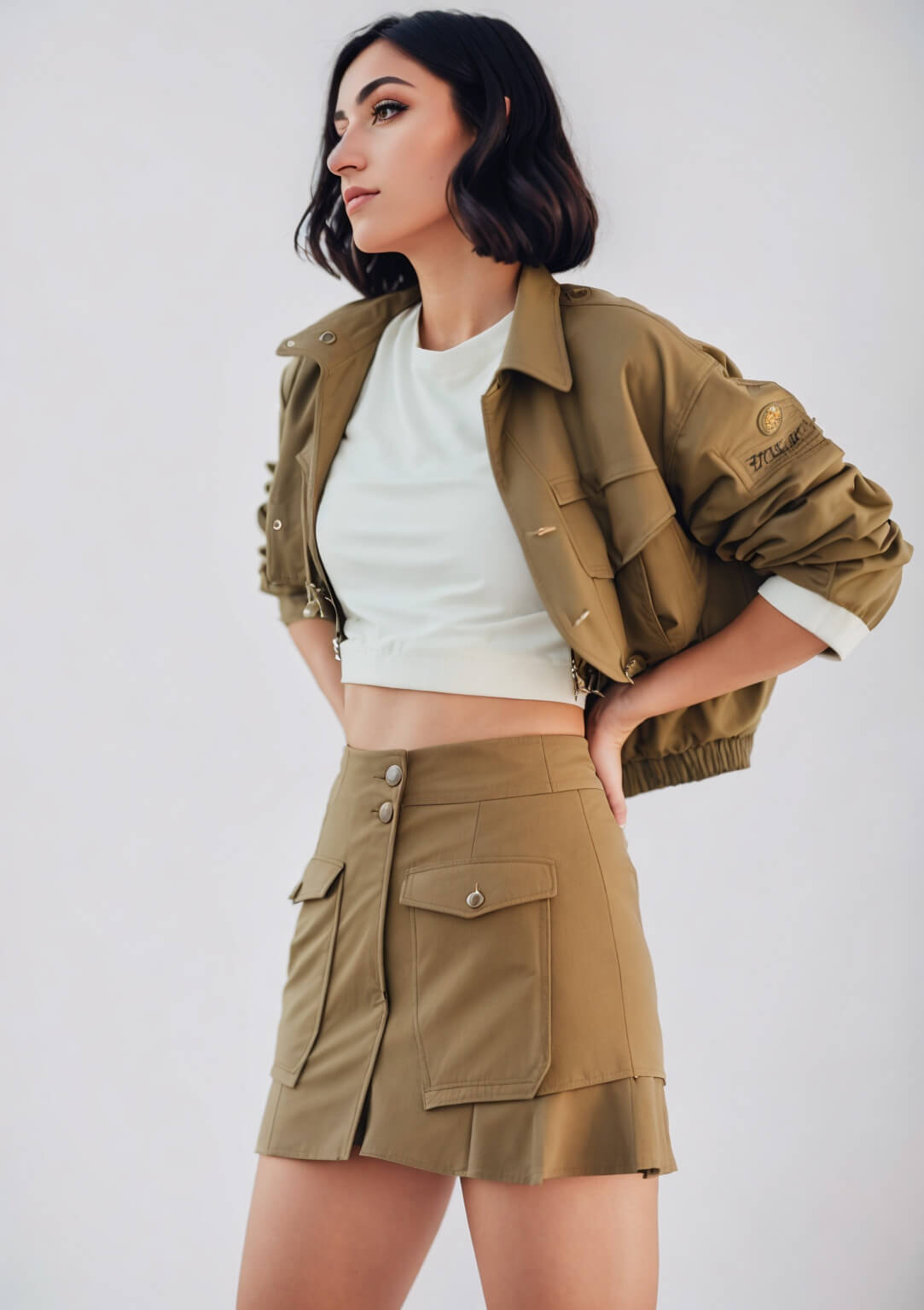 Women Hooded Jacket Skirt – Leva Designs